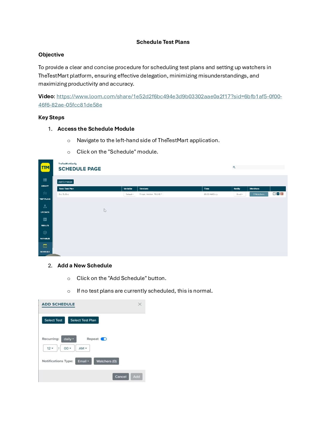 SOP Library – TheTestMart